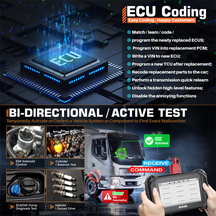 V5HD Truck Diagnostic Tool Mechanical Scanner – HE Supply Distribution